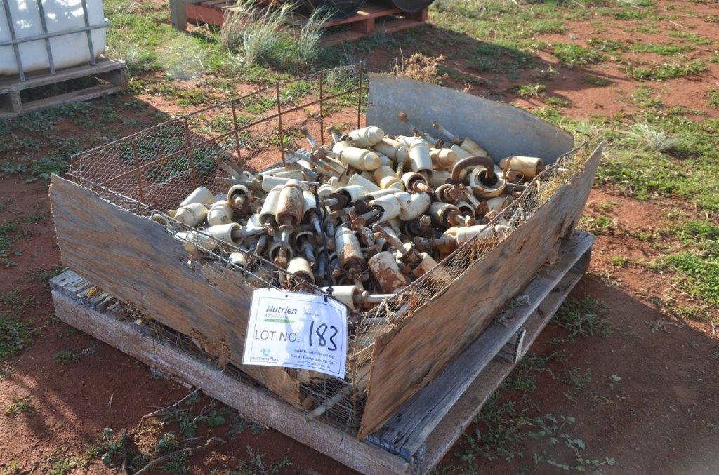 Lot 183 - Porecelain telephone line insulators | AuctionsPlus