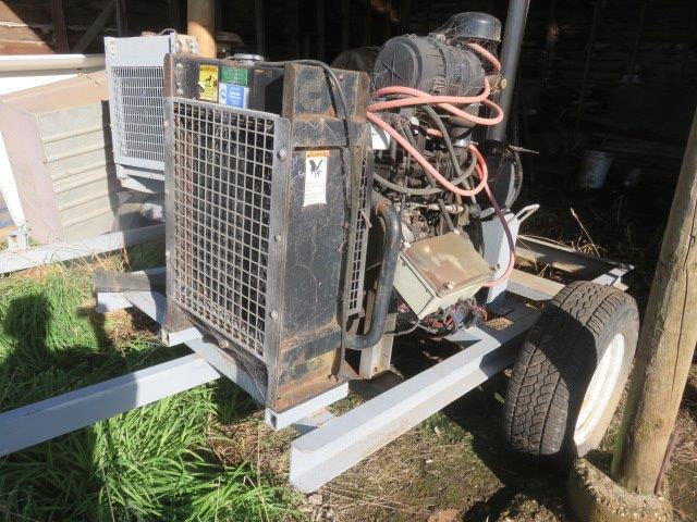 Lot 79 - Trailing diesel pump set with Cummins 4 cyl engine & Southern ...