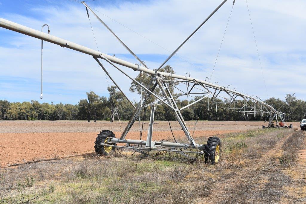 Lot 24 - T-L linear move irrigator and pump | AuctionsPlus