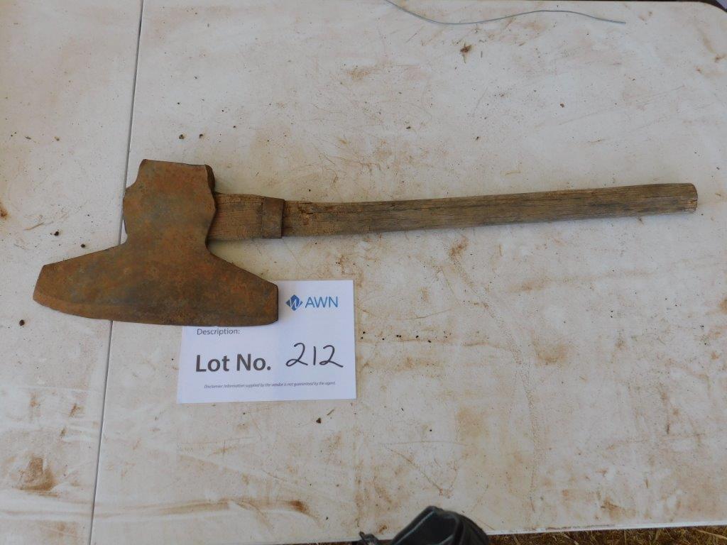 Lot 212 - Broad head Axe | AuctionsPlus