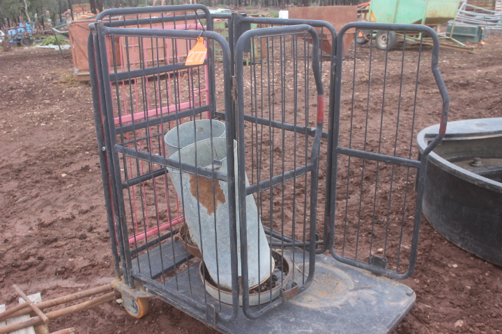 LOT 277 - Trolley & Chicken Feeders | AuctionsPlus