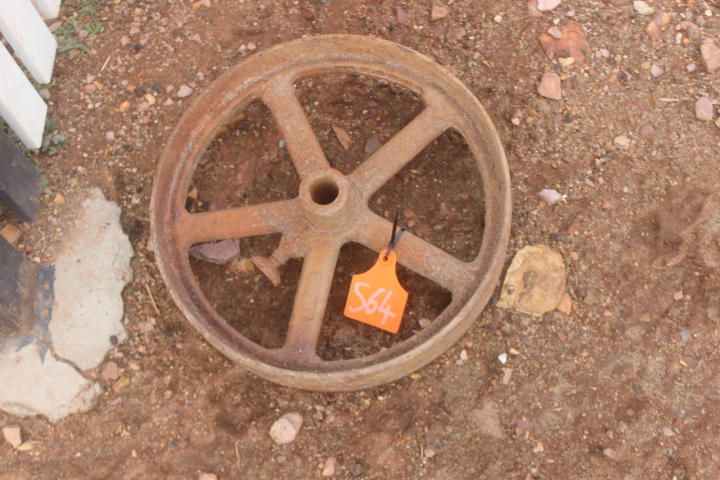 LOT 564 - Antique Furphy Steel Wheel | AuctionsPlus