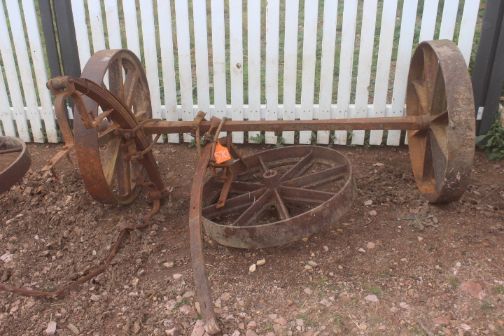 LOT 570 - 3 x Antique Furphy Cart Wheels | AuctionsPlus
