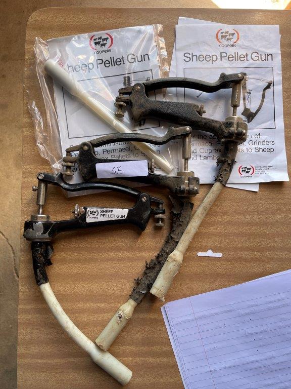 Lot 108 - 3x sheep pellet gun | AuctionsPlus