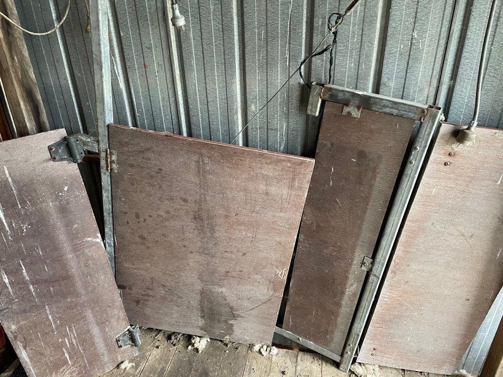Lot 192 - Shearing shed swinging gates | AuctionsPlus