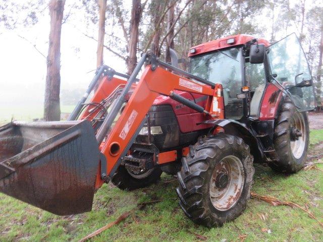 Lot 31 - Case MX100 tractor with Challenge FEL | AuctionsPlus