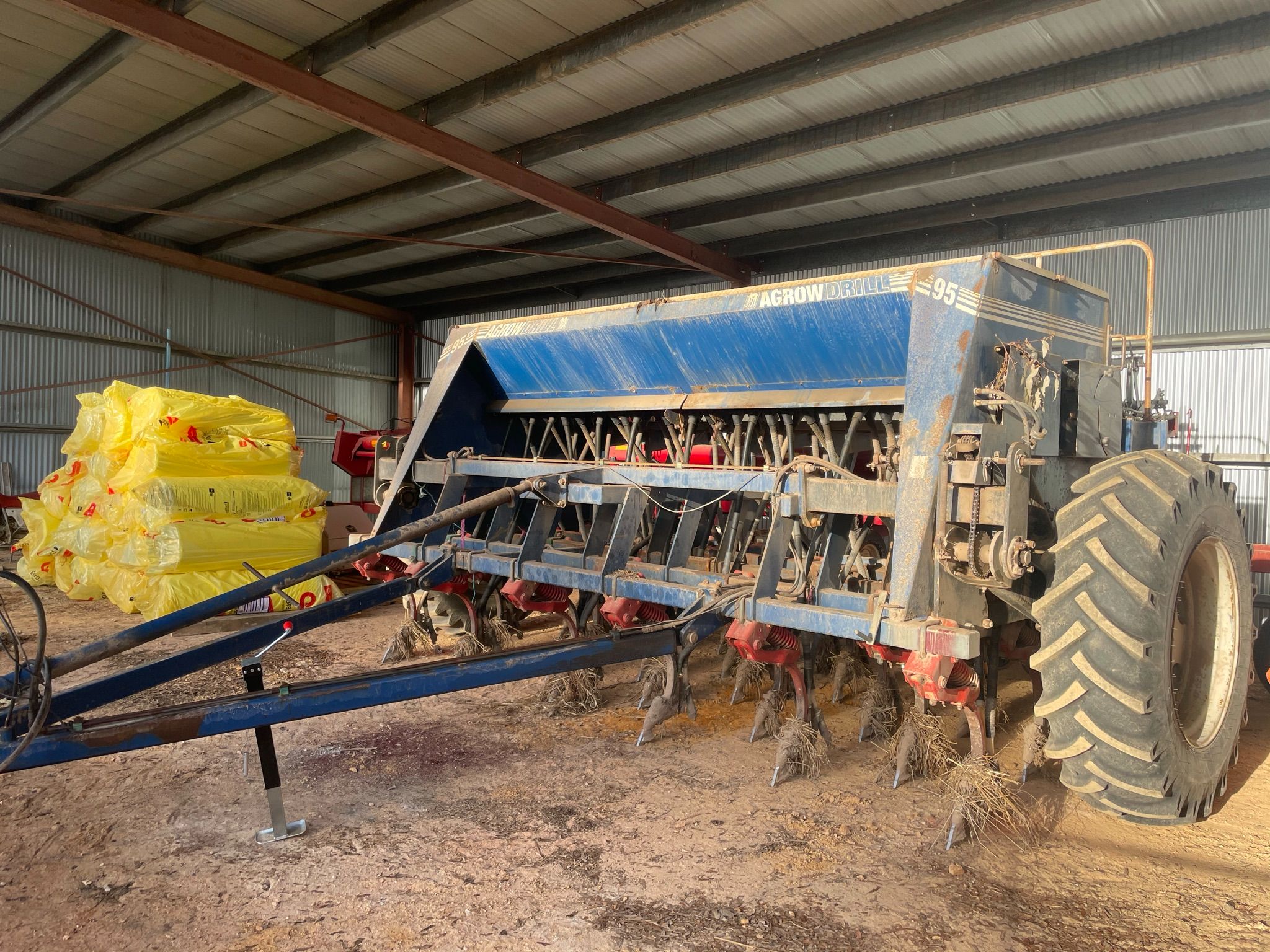 Lot 13 - Agrow Plow AD95 Seed Drill | AuctionsPlus