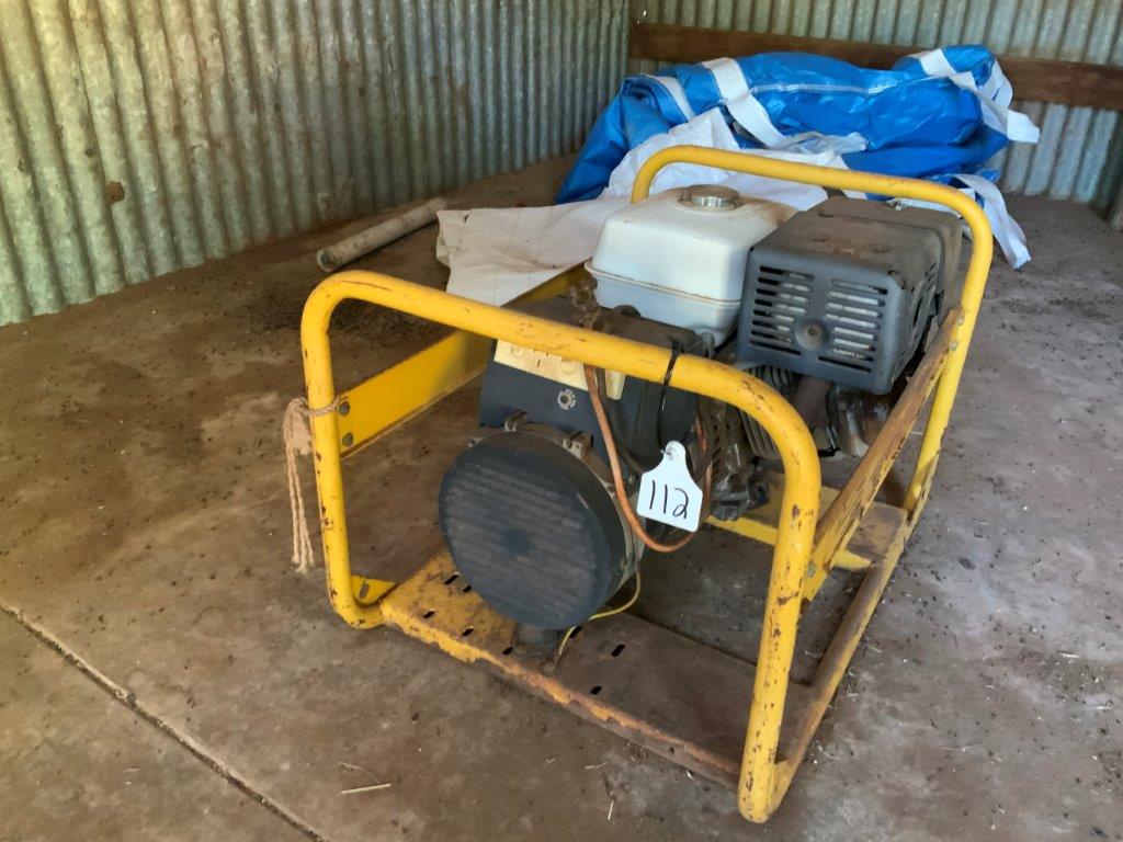 Lot 112 - Toolex TH8E 8KVA generator | AuctionsPlus