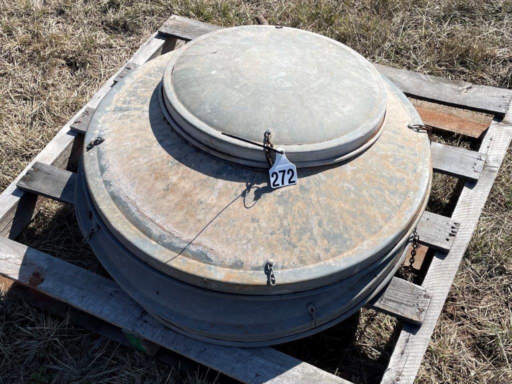 Lot 272 - Silo lids | AuctionsPlus