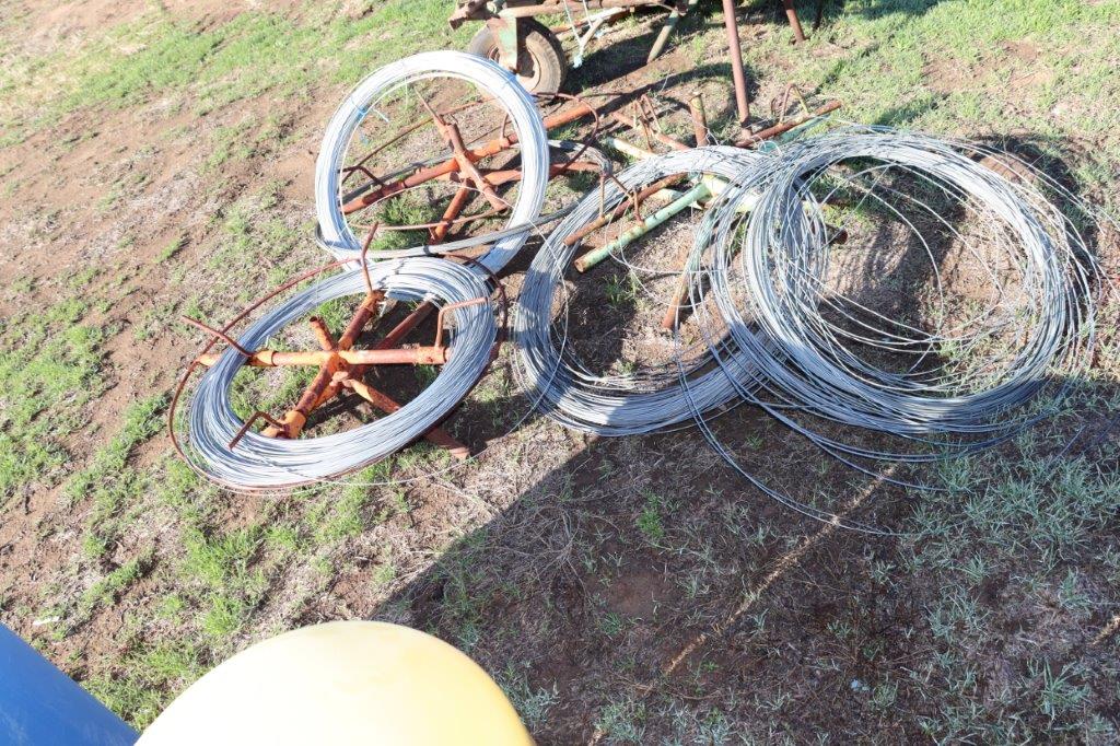 Lot 41 - 3 Wire Spinners with Rolls of Wire | AuctionsPlus