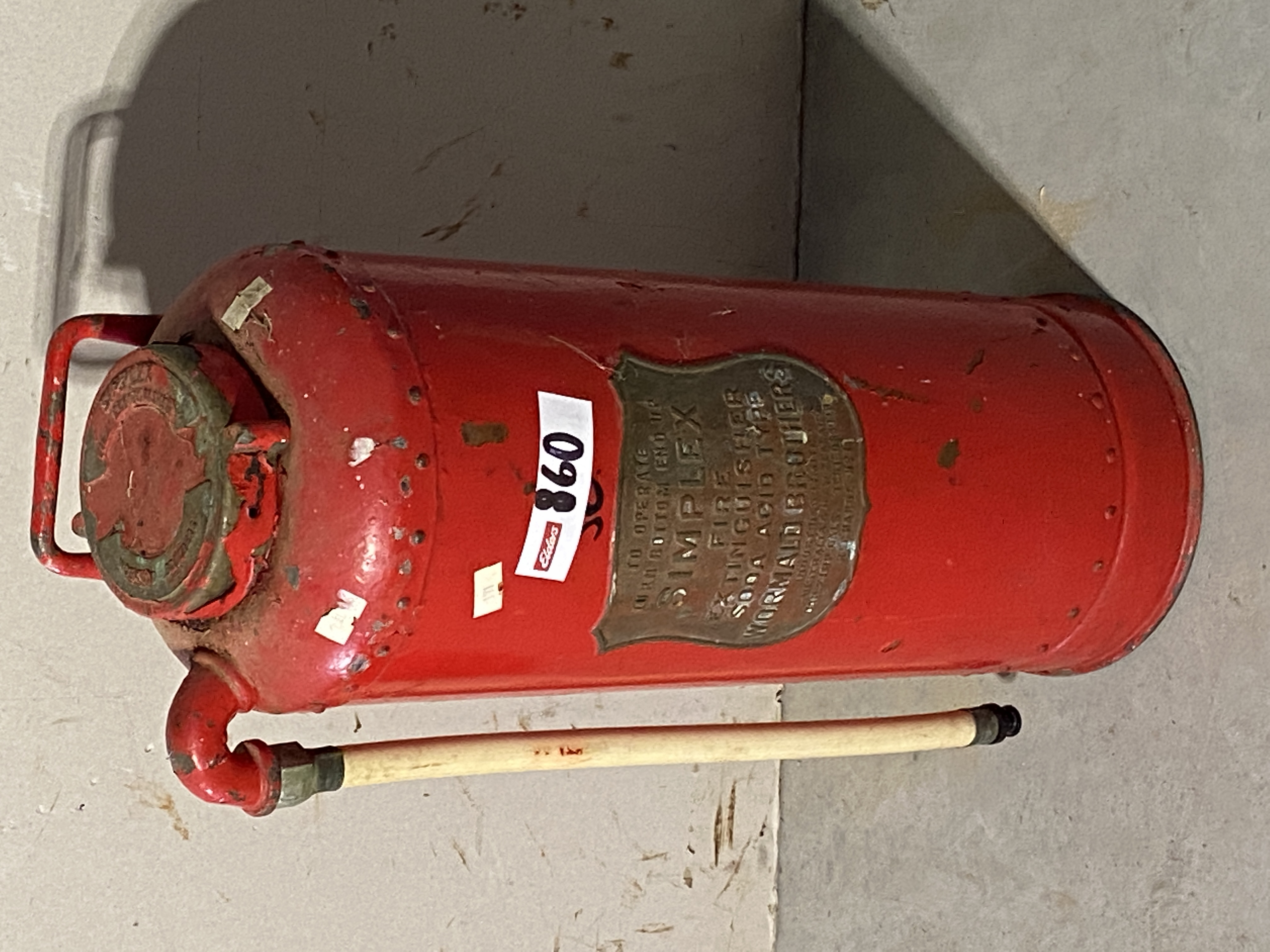 Lot 860 - Simplex Copper Fire Extinguishers | AuctionsPlus