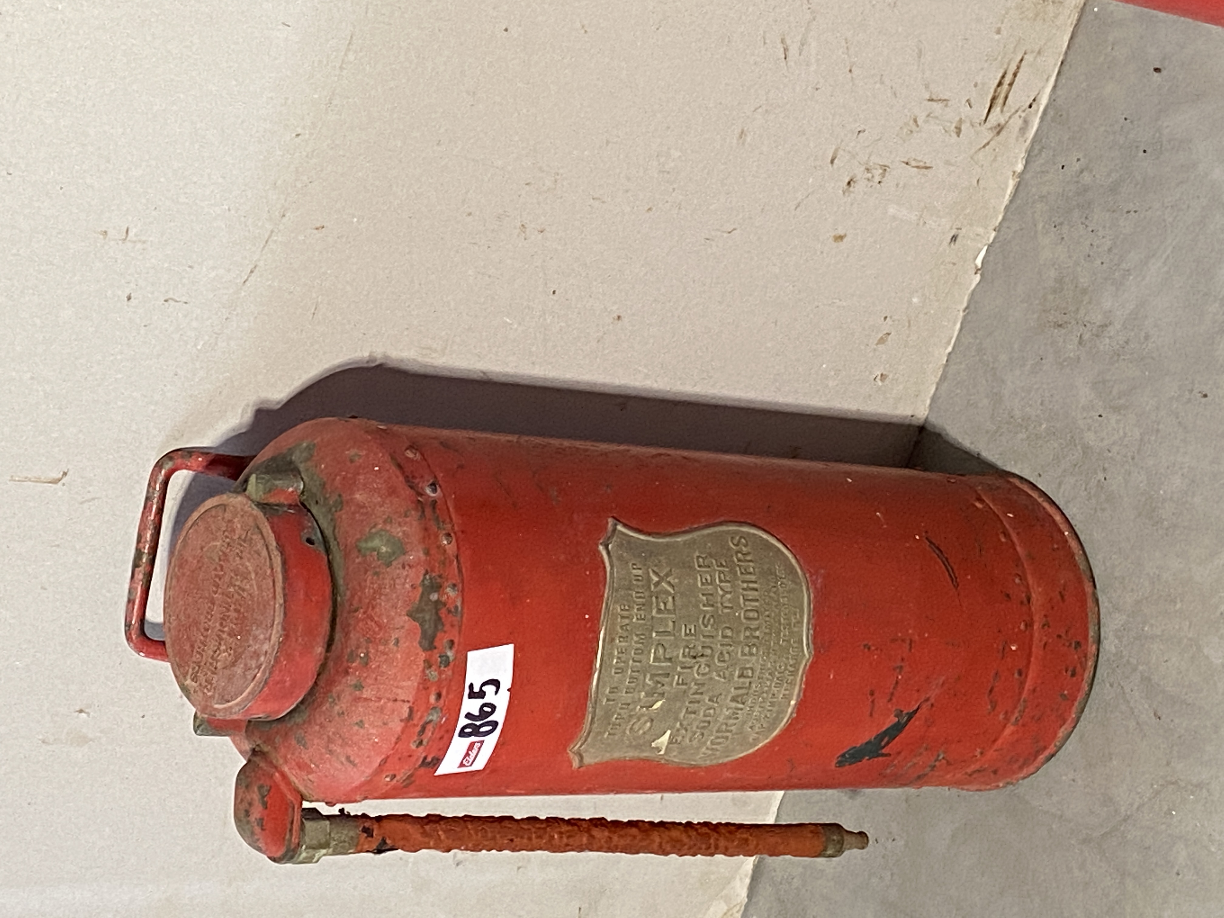 Lot 865 - Simplex Copper Fire Extinguishers | AuctionsPlus