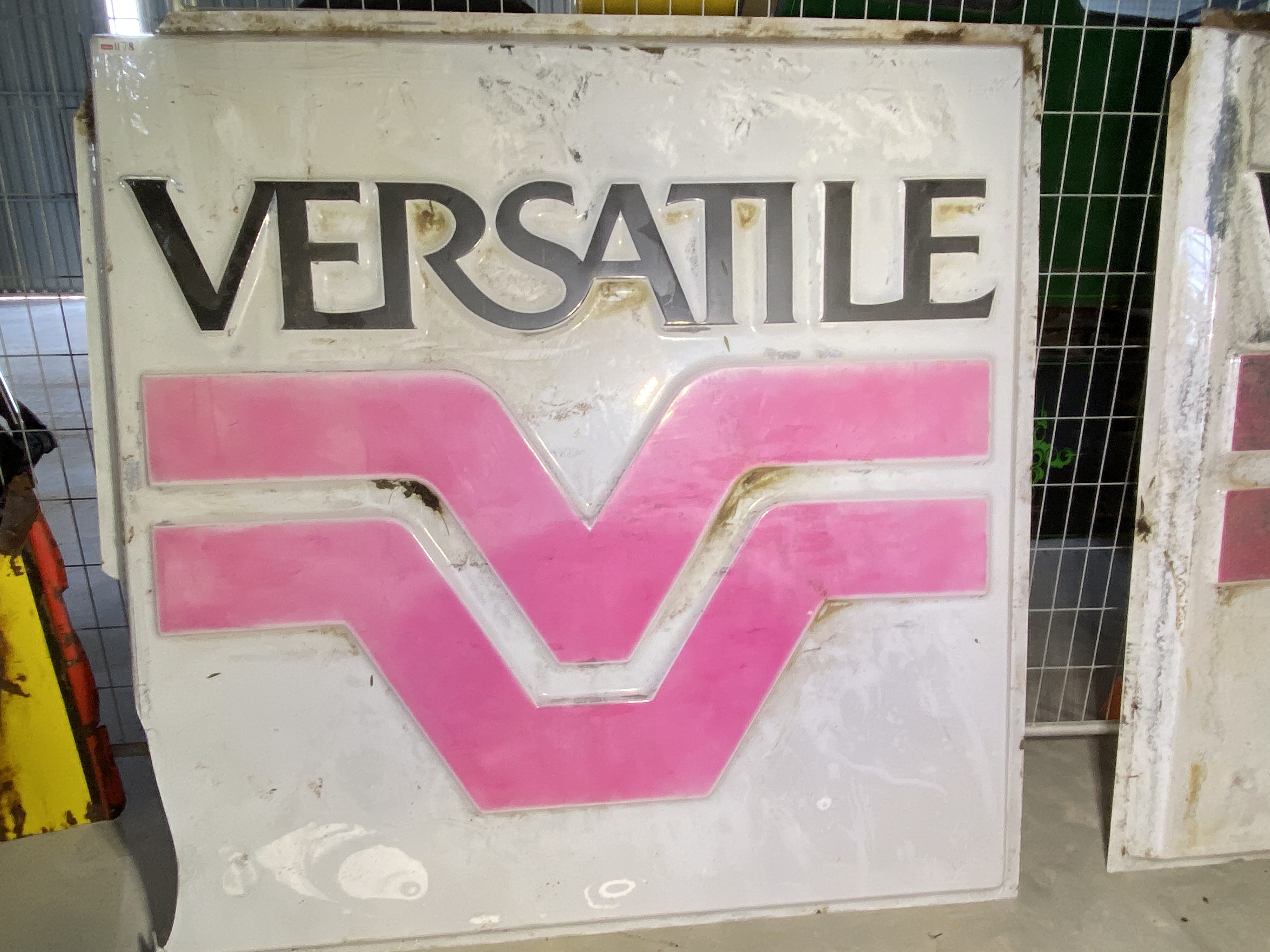 Lot 1178 - 68'' x 70'' VERSATILE Perspex back to back indented sign ...