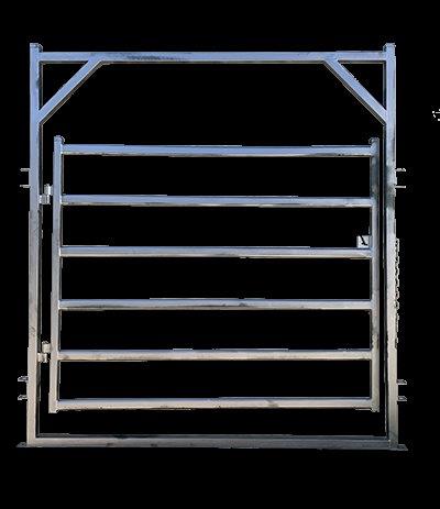 Lot 55 - Cattle Yard Gate 60mm x 30mm x 1.6mm Oval Rail | AuctionsPlus