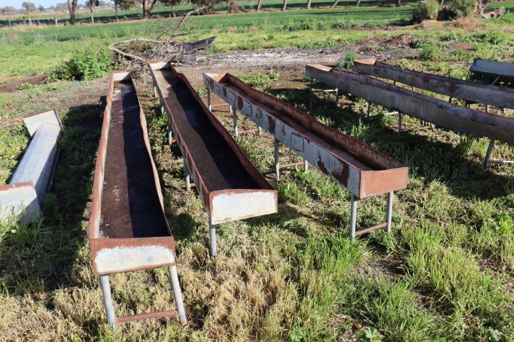 Lot 34 - 3 Home made Feed Troughs | AuctionsPlus