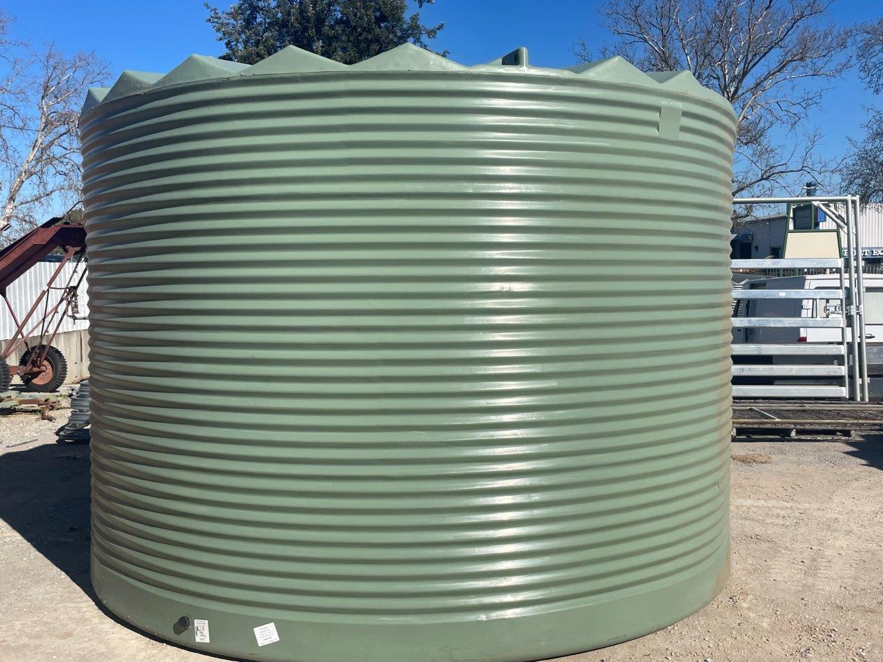 Lot 24 - MIST GREEN 22500L RAIN WATER TANK | AuctionsPlus