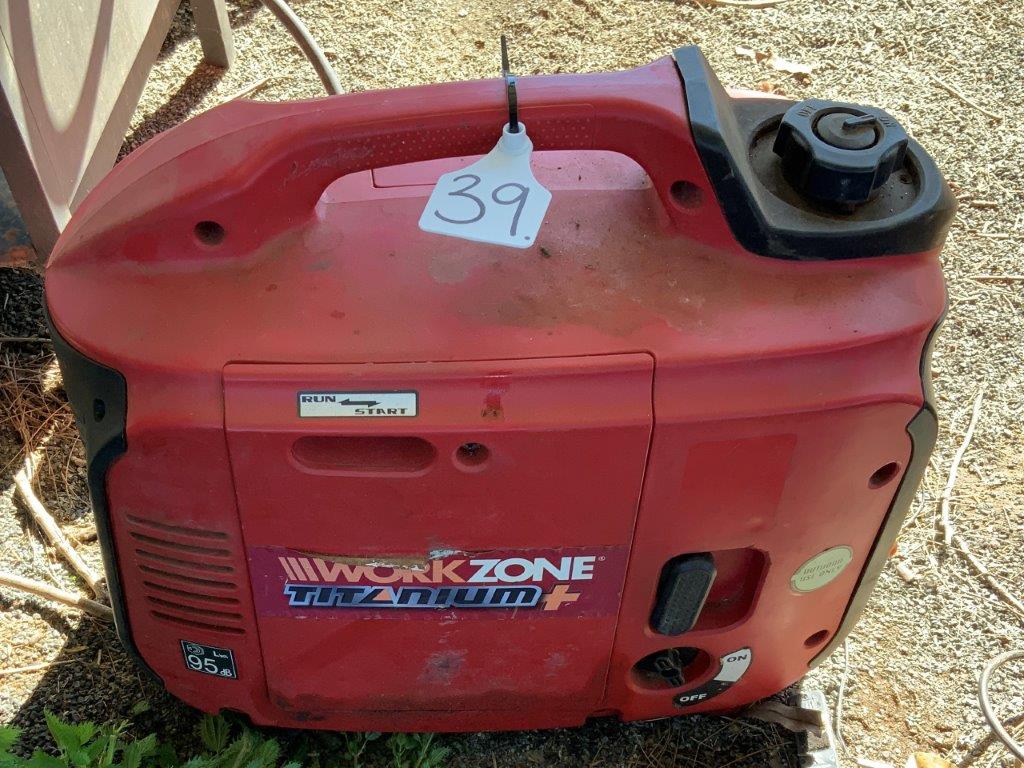 Lot 39 - WorkZone Titanium+ generator | AuctionsPlus
