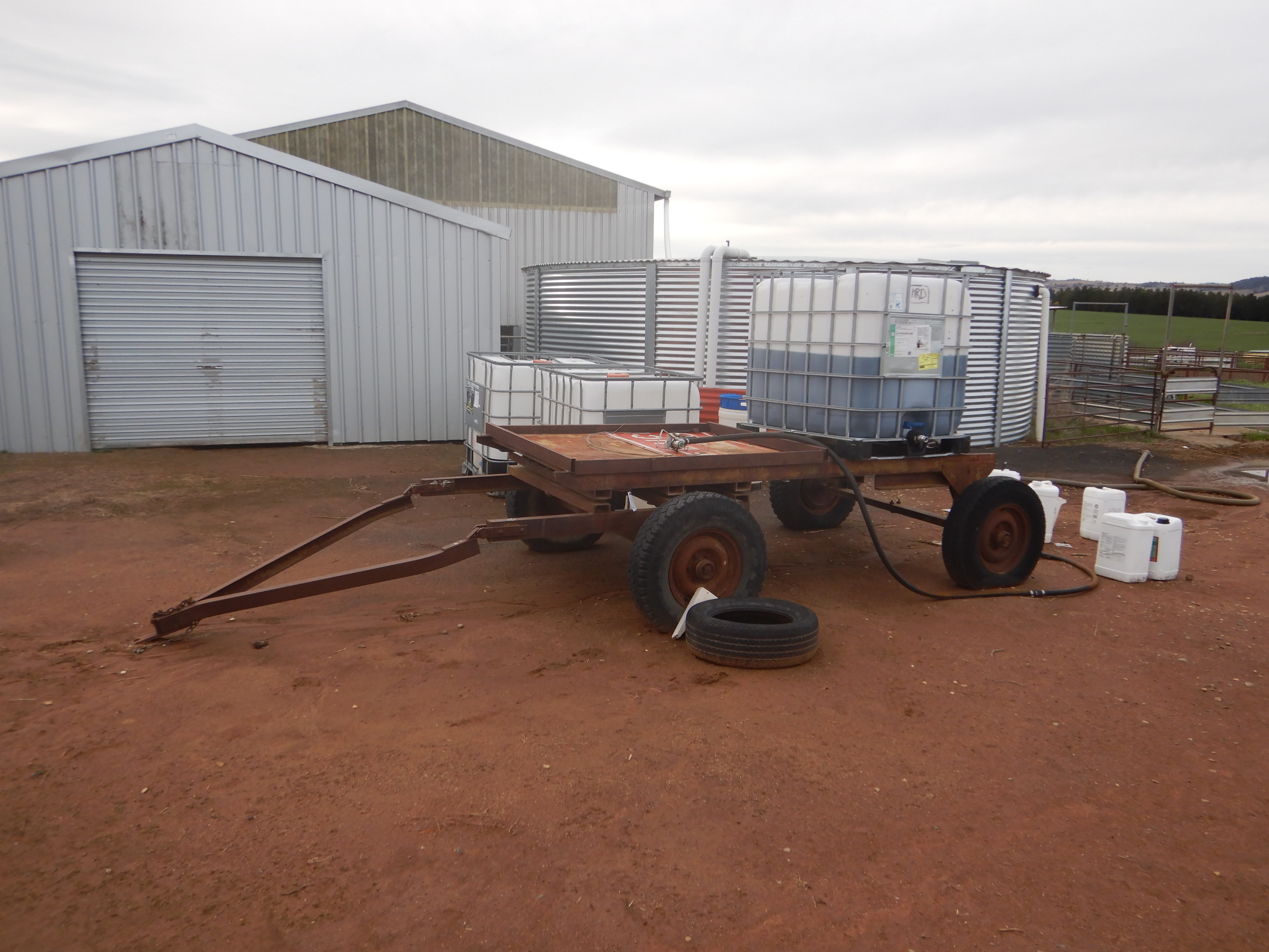 Lot 21 - Old Farm Trailer | AuctionsPlus