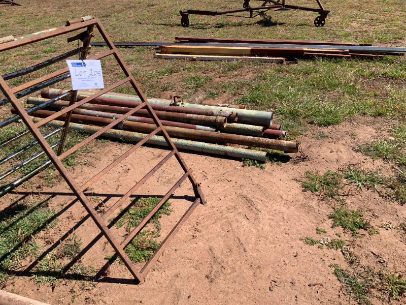 Lot 205 - Bore casing railway iron posts & RHS | AuctionsPlus