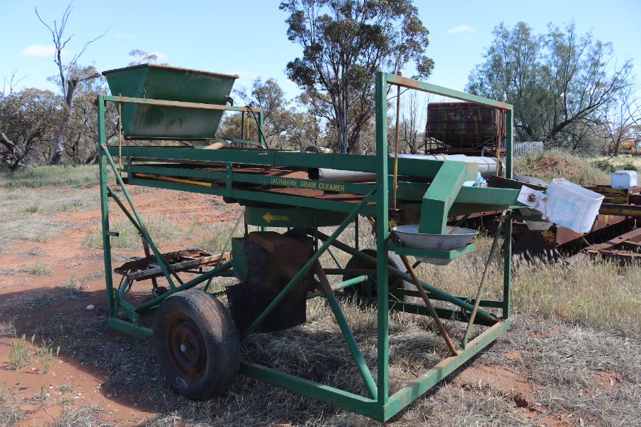 Lot 25 - Jackman grain cleaner w/-Jackman seed pickler | AuctionsPlus