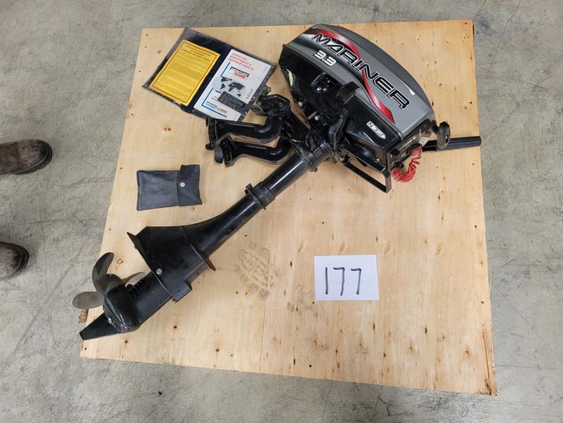 Lot 177 - Mariner 3.3 Outboard Motor (As-New) | AuctionsPlus