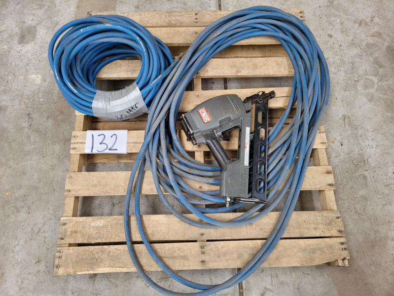 Lot 132 - Senco Nail Gun & Air Hoses | AuctionsPlus
