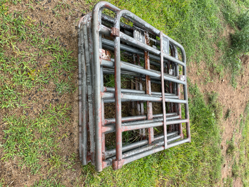 Lot 26 - 7 pipe gates 6 rail | AuctionsPlus