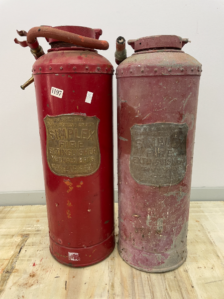 Lot 117 - 2x Simplex Fire Extinguishers | AuctionsPlus