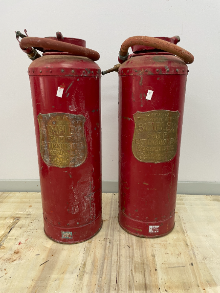Lot 118 - 2x Simplex Fire Extinguishers | AuctionsPlus