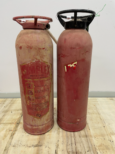 Lot 120 - 2x Simplex Fire Extinguishers | AuctionsPlus