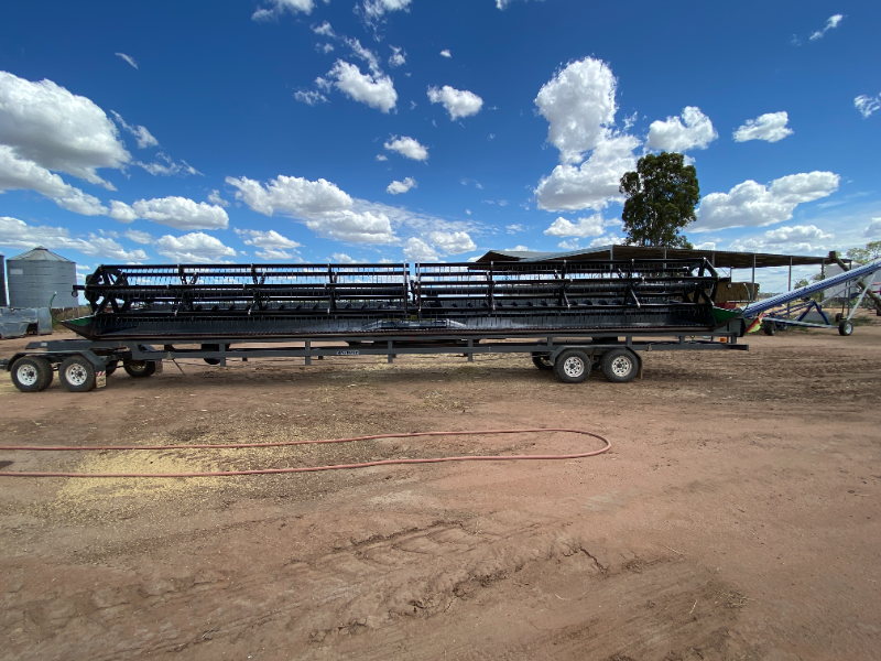 Lot 2 - Midwest CH42CTF 210 42' Draper Front On Comb Trailer | AuctionsPlus