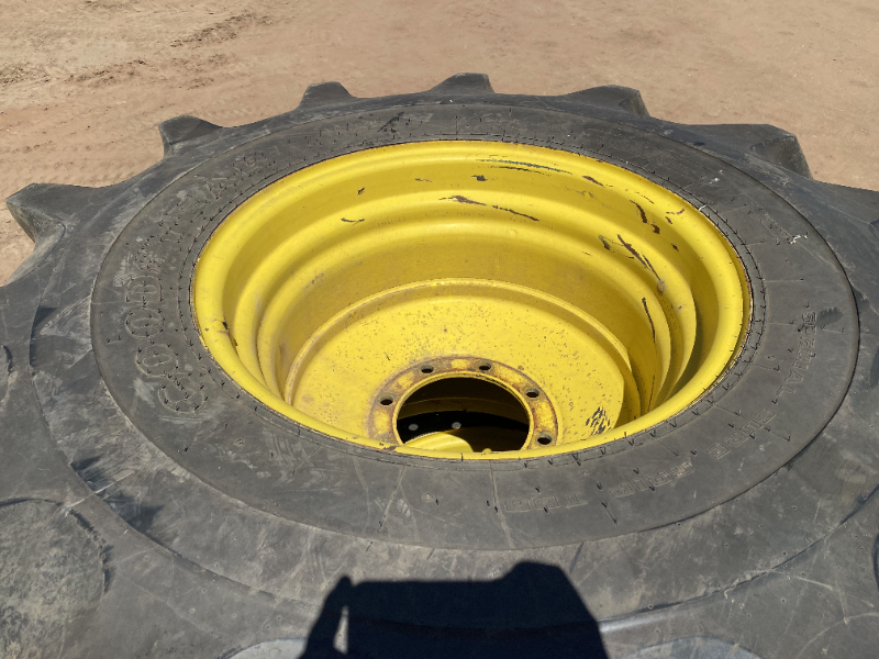 Lot 26 - 2x Goodyear Special Sure Grip Rice Wheels & Tyres (Rear ...