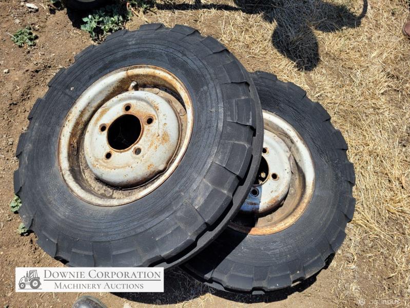 199 - Ford Front Tractor Wheels with 7.50x16 Tyres | AuctionsPlus