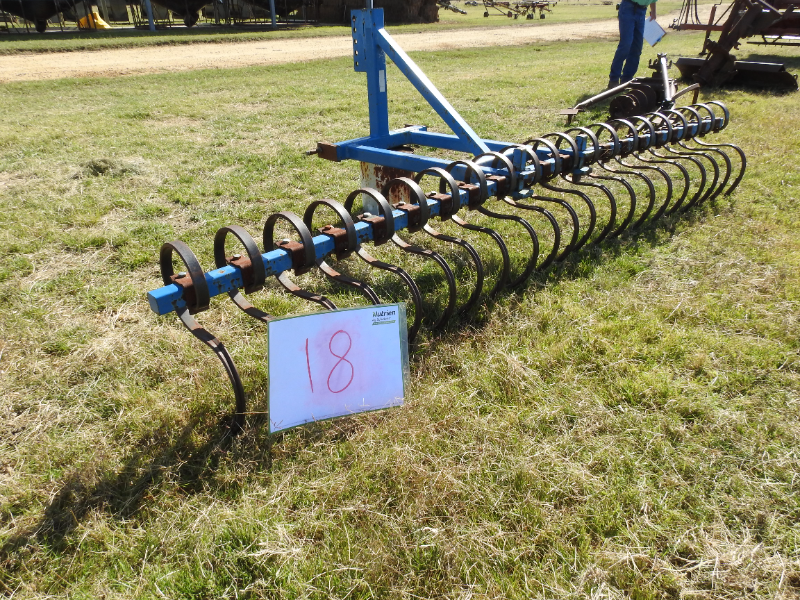 Lot 18 - Berends 3 Point Linkage Stick Rake 3.2 Meters | AuctionsPlus
