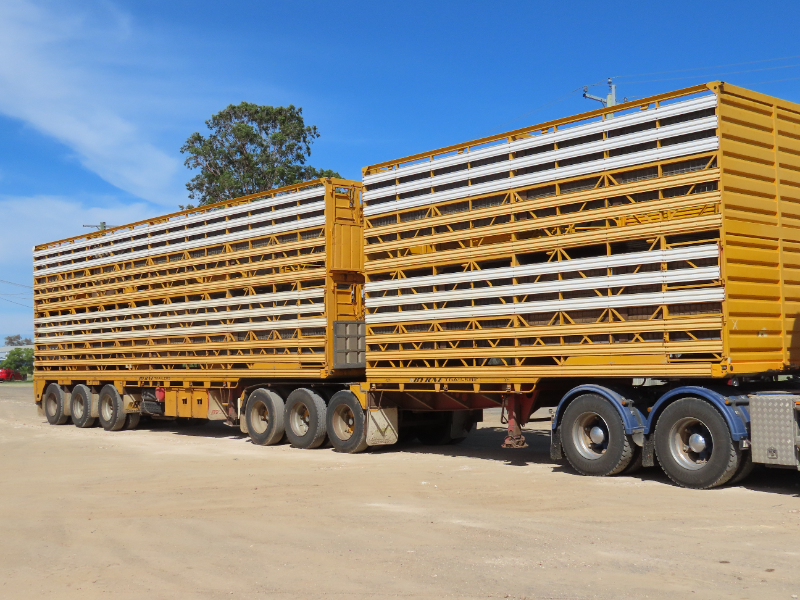 Lot 2 - Byrne 4x2 B-Double Stock Crate | AuctionsPlus