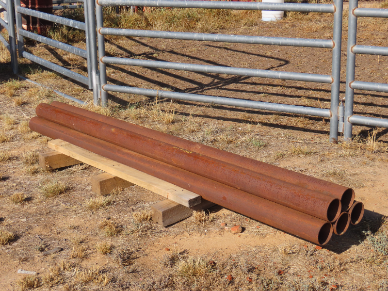 Lot 117 - Strainer Posts - 5 x 2.7m x 110mm (OD) x 3.5mm (wall ...