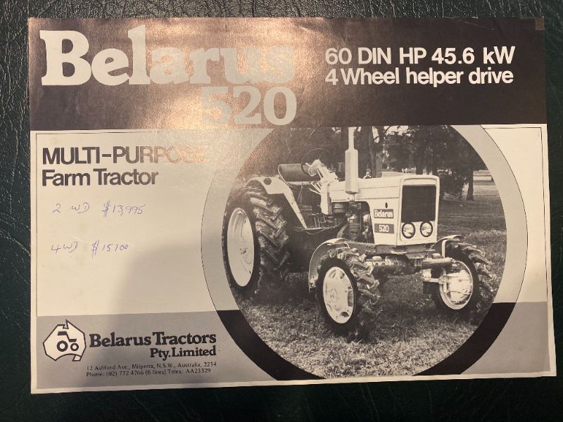 Lot 79 - Brochure - Belarus 520 | AuctionsPlus