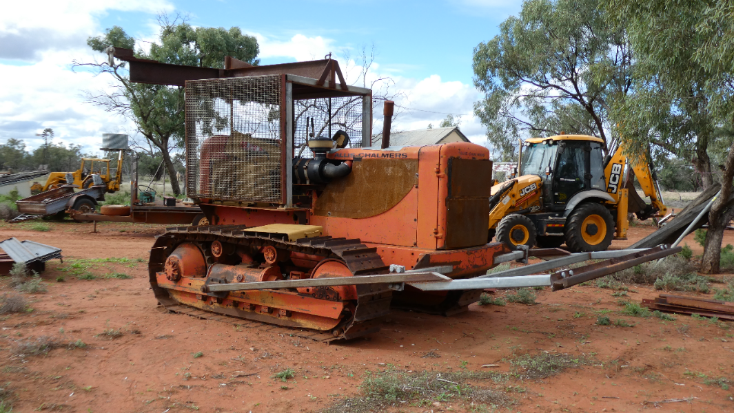 Lot 4 - Allis Chalmers Dozer & Homemade Scrub Roller | AuctionsPlus