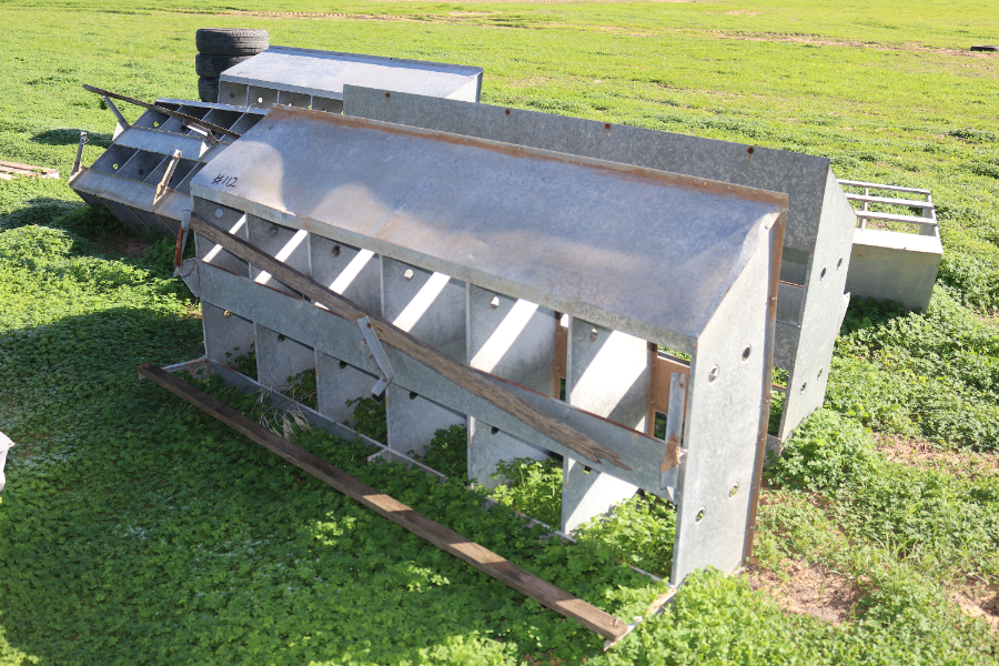 Lot 112 - Chook nest boxes, 2 x 6 nests. | AuctionsPlus