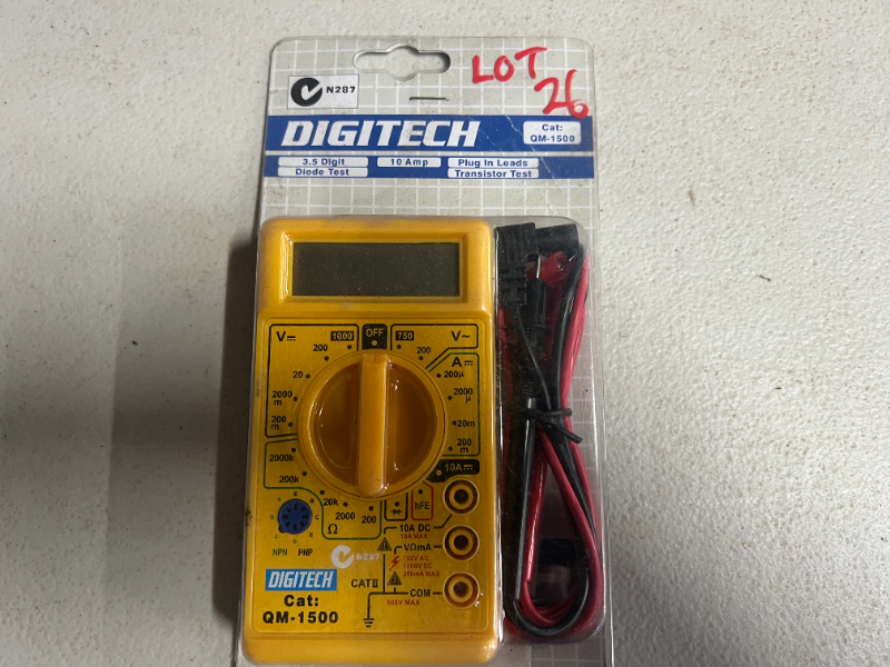 lot 26 - DIGITECH MULTIMETER | AuctionsPlus