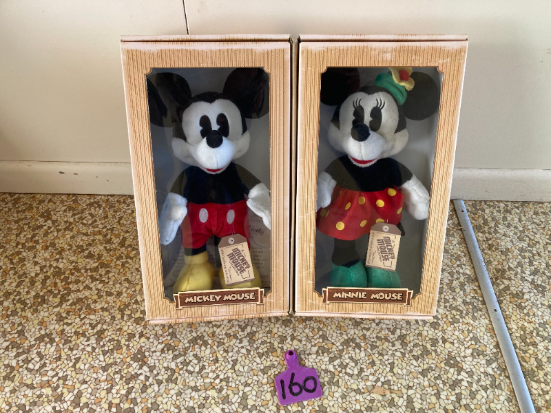 Lot 160 - Mickey & Minnie Mouse dolls | AuctionsPlus