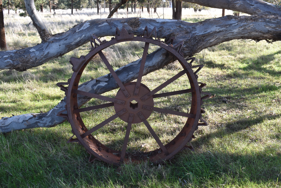 Lot 67 - Antique Steel Wheel | AuctionsPlus