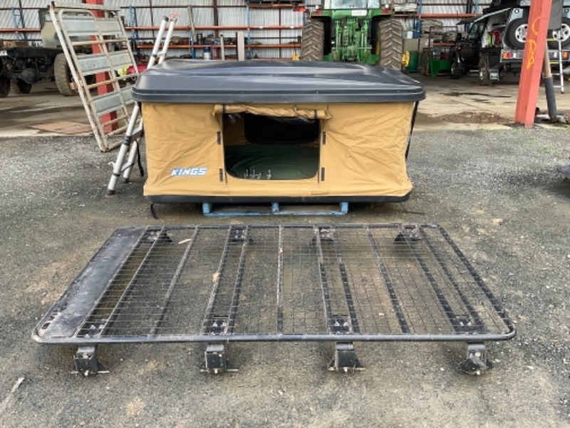 Lot 91 - Kings Pop Up Tent & Roof Racks. | AuctionsPlus