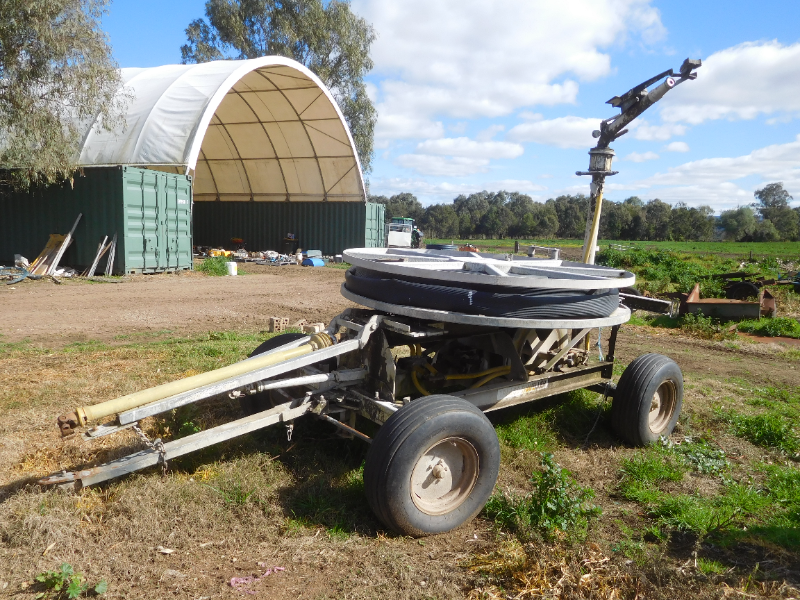 Lot 41 - Trailco T400 travelling irrigator, 200m of near-new hose, 15 ...