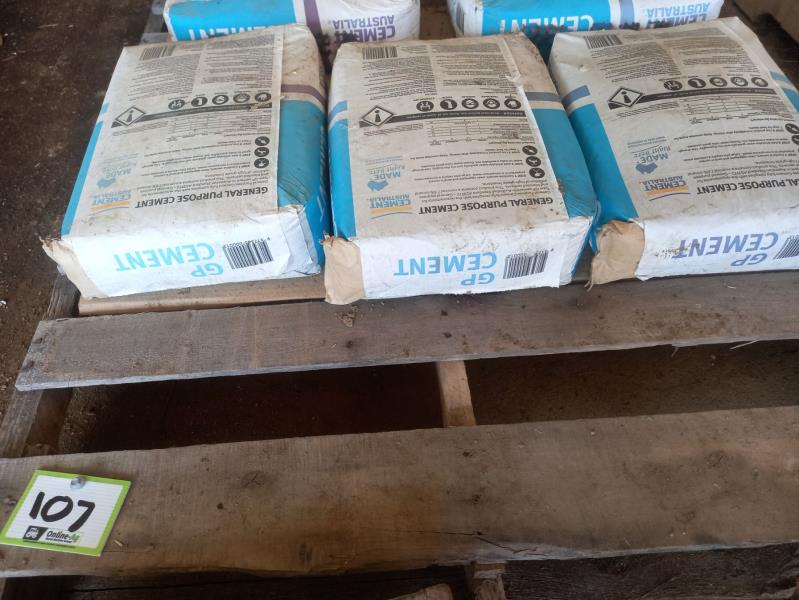 Lot 107 - GP Cement bags | AuctionsPlus