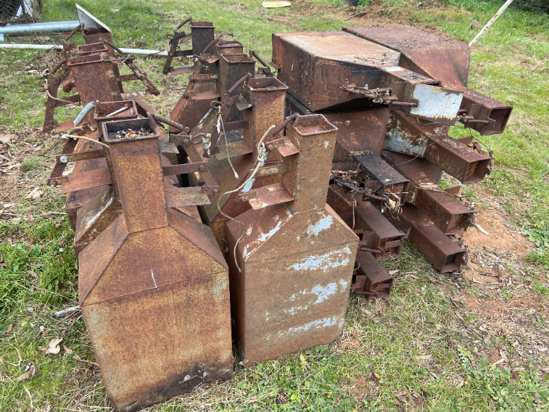 Lot 255 - 10x Feeder Hoppers from Dairy | AuctionsPlus