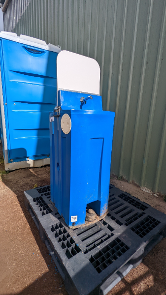 Lot 35 - Dual Hands Free Portable Hand Washing Station | AuctionsPlus