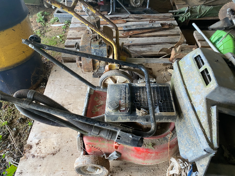 Lot 141 - Victor mower, rotary hoe | AuctionsPlus