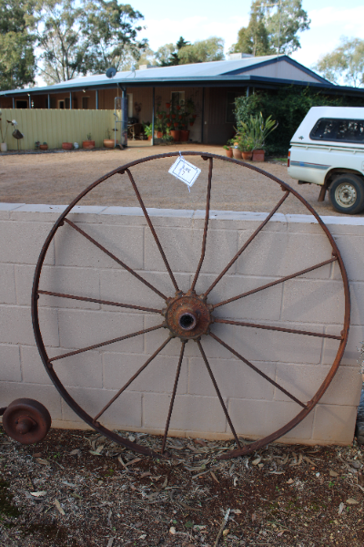 Lot 97 - Metal Wagon Wheel | AuctionsPlus