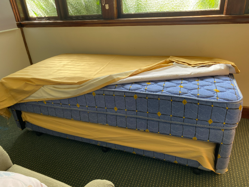 Lot 127 - King Single bed with trundle | AuctionsPlus
